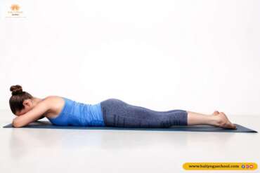 Makarasana (Crocodile pose) | Bali Yoga School