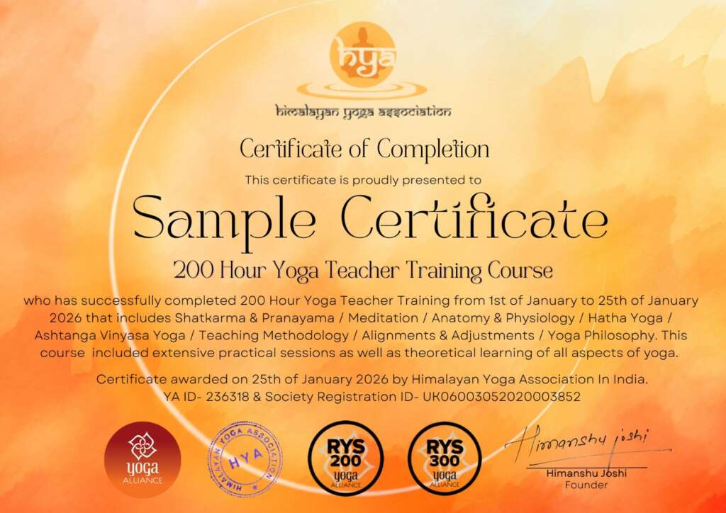 200 Hour Yoga Teacher Training in Rishikesh India | RYT 200